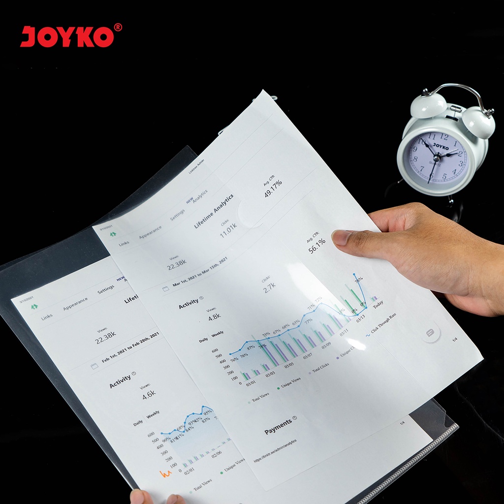 Jual JOYKO Clear Sleeves Map L Bening Transparan CS-10/A4 2335/F4 ...
