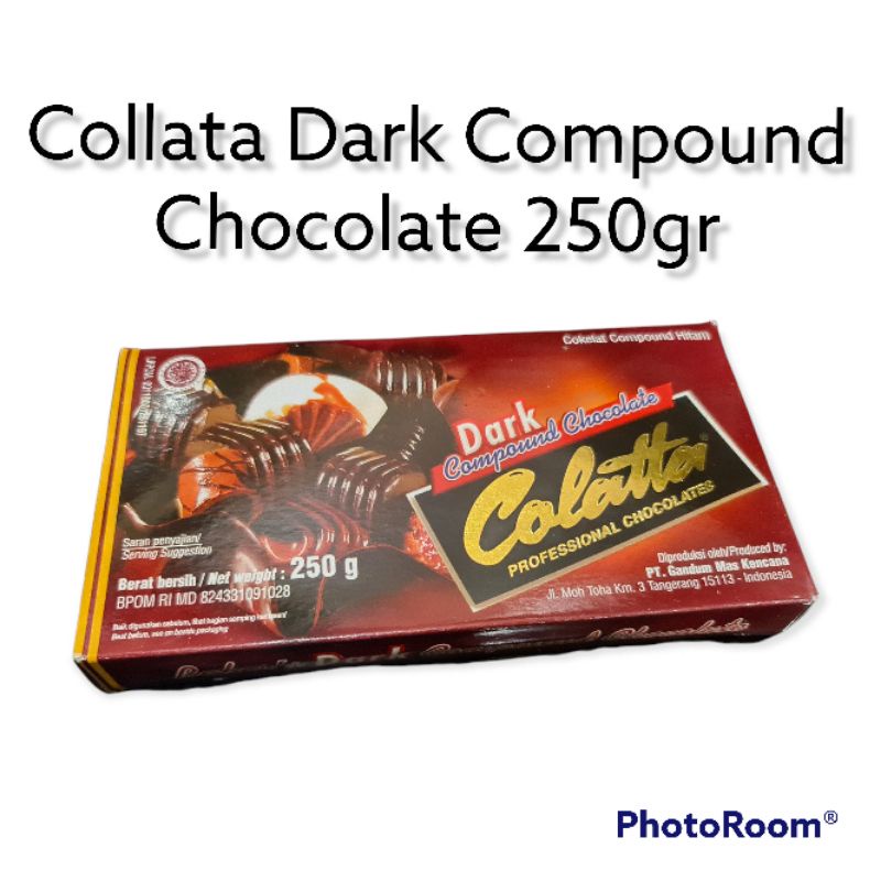 Jual Collata Dark Compound Chocolate 250gr | Shopee Indonesia