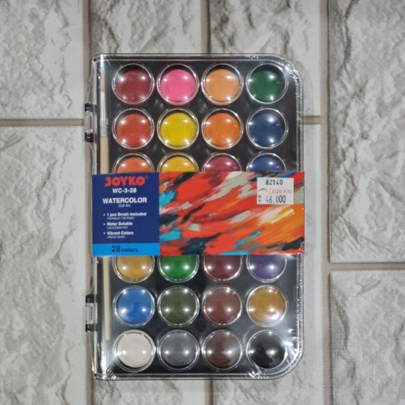 Jual JOYKO Watercolor Set / Cat Air Set WC-3-36 Warna / WC-3-48 Warna ...