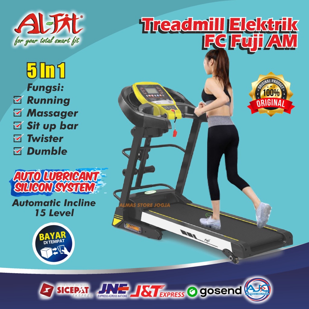 Jual Alat Fitness Lari Di Tempat Treadmill Treatmill ELEKTRIK FC FUJI ...