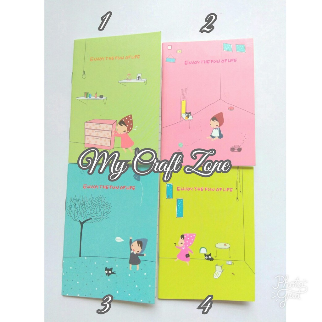 Jual Mini Notebook / Blocknote / Notes Kecil Little Red Hood [bergaris ...