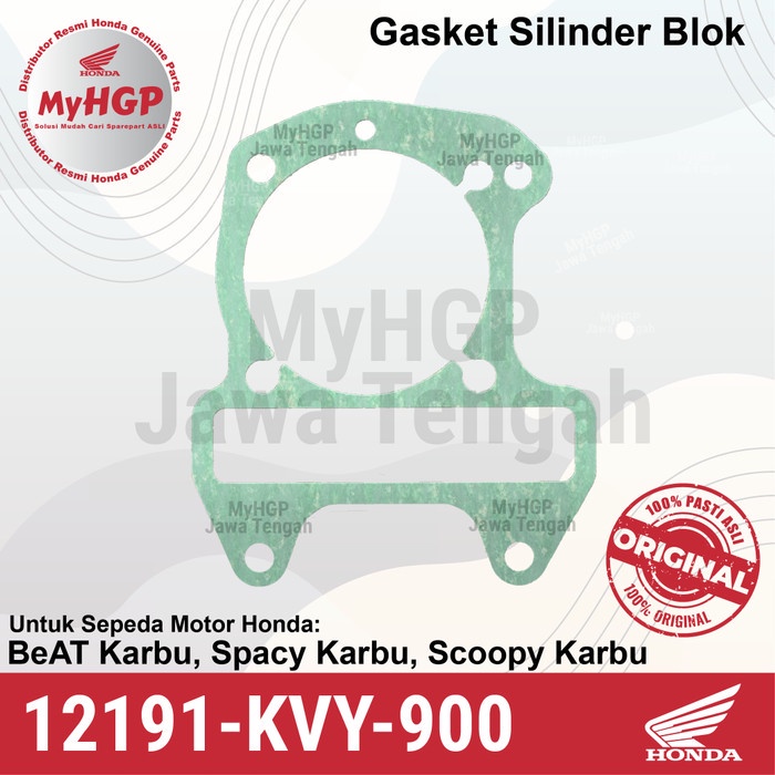 Jual 12191-KVY-900 - Gasket Cylinder Block - BeAT, Spacy, Scoopy Karbu 12191KVY900 12191 KVY 900 ...