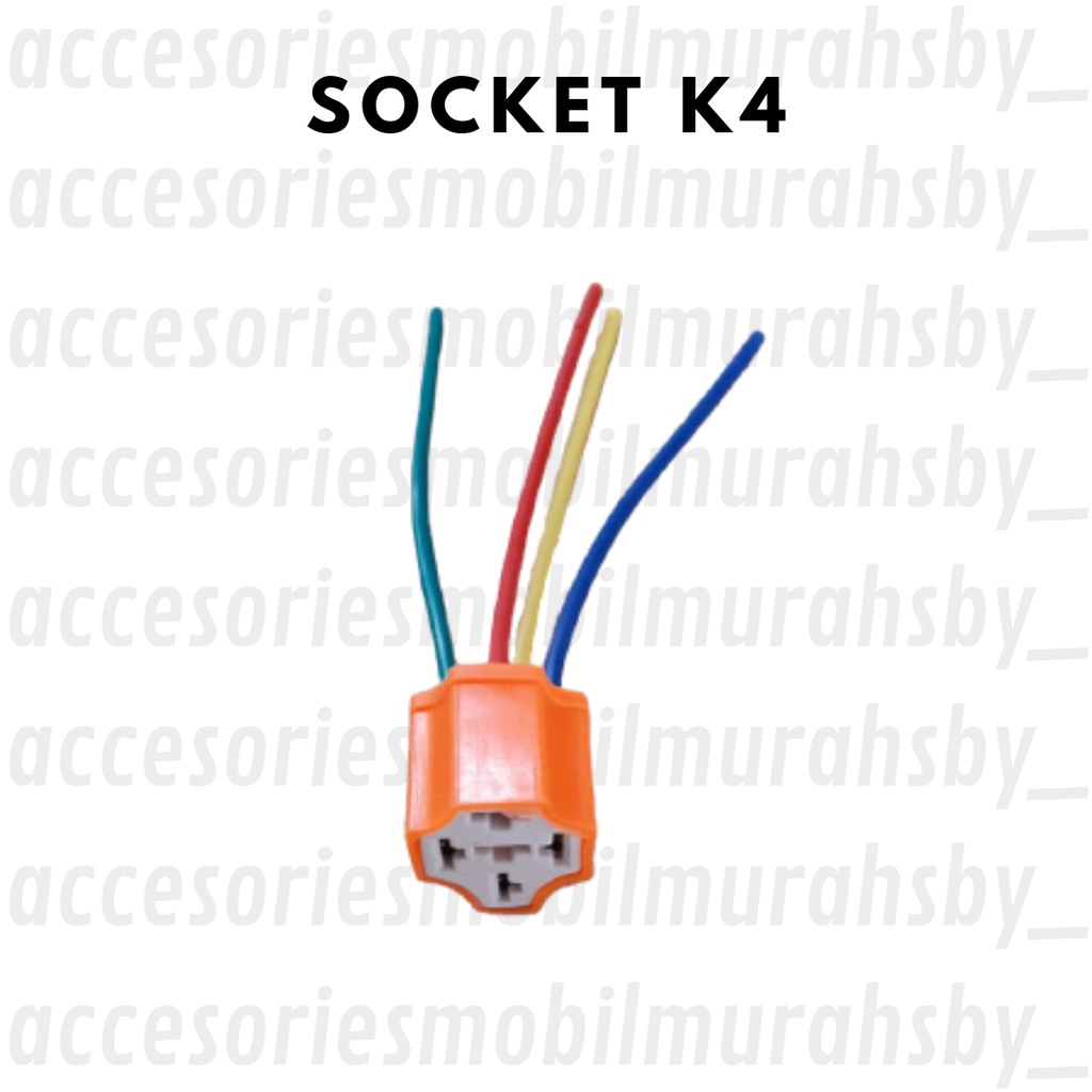 Jual SOCKET CABLE RELAY CERAMIC - SOKET RELAY KLAKSON & LAMPU KAKI 4 ...