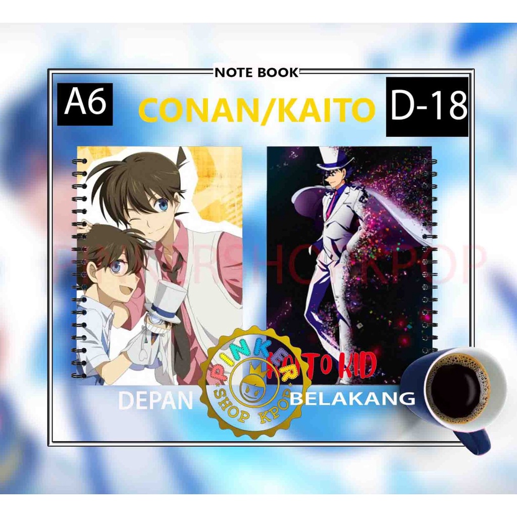 Jual Note/Notebook DETECTIVE CONAN SERI 4 A6 ISI 50 LEMBAR BUKU/NOTES ...