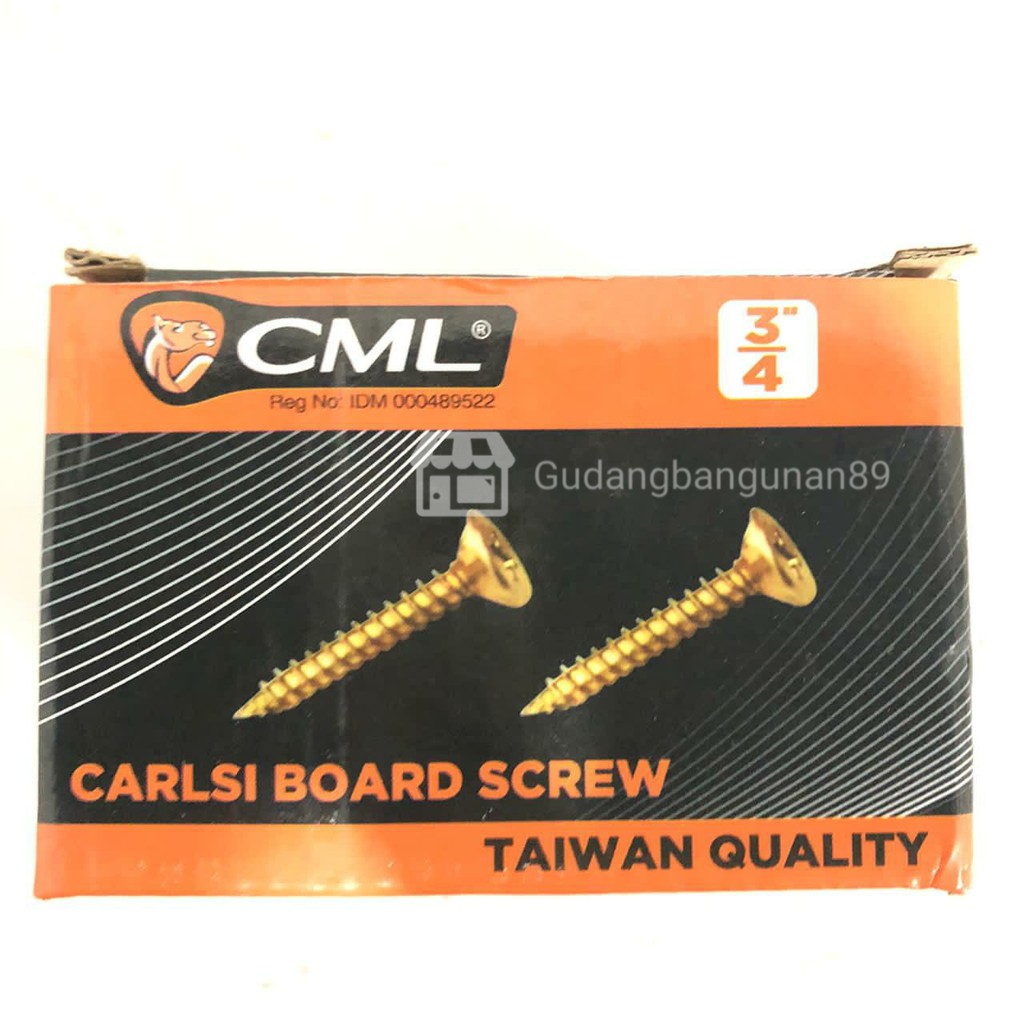 Jual Skrup Kuning GRC Kalsiboard 6 x 3/4 in 6 x 1 in/Sekrup GRC 2 CM 2 ...