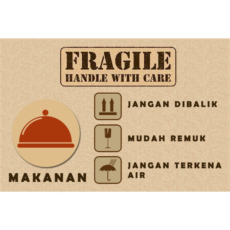 Jual LABEL / STICKER FRAGILE FOOD / MAKANAN | Shopee Indonesia