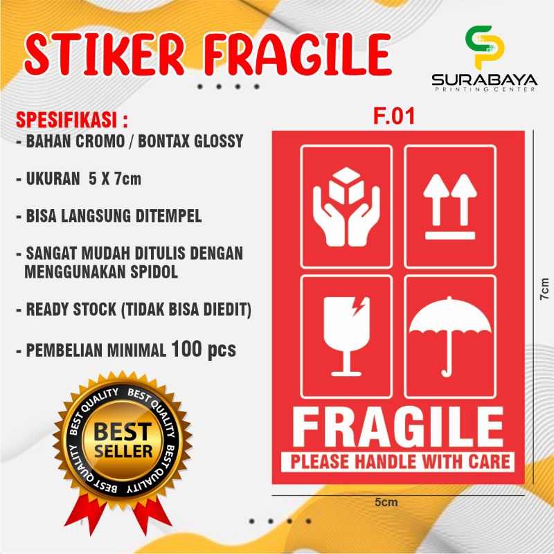 Jual STIKER FRAGILE - STICKER FRAGILE LUCU MURAH JANGAN DIBANTING ...