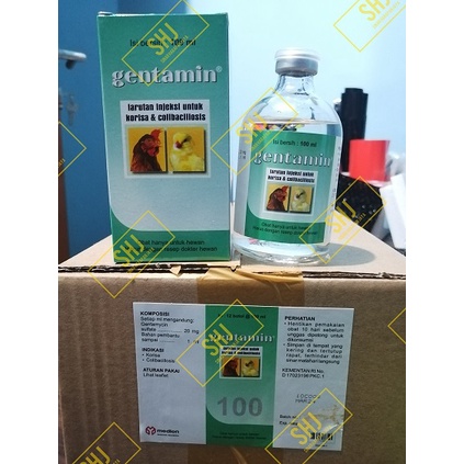 Jual GENTAMIN 100 ML (OBAT KORISA & COLIBASILOSIS PADA UNGGAS) | Shopee ...