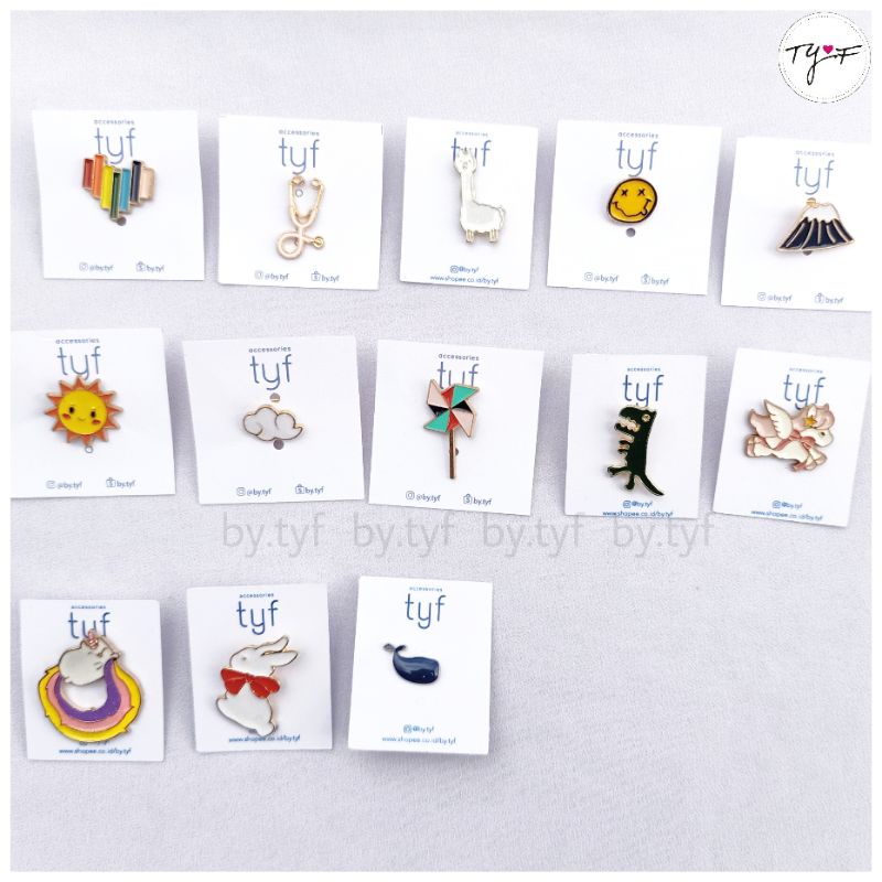 Jual Bros Lucu Aksesoris Bross Hijab Karakter Buah Hewan Kelinci Kaktus ...