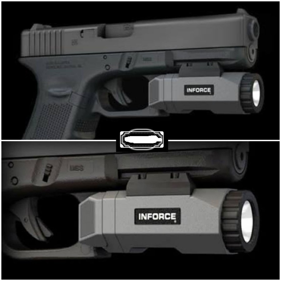 Jual Senter Inforce APL Flashlight Import Pistol Swat E17 Led XML2 T6 ...