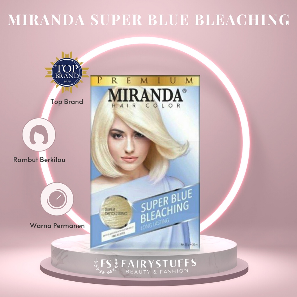 Jual Miranda Hair Color Pastel Super Blue Bleaching Series Cat Rambut ...