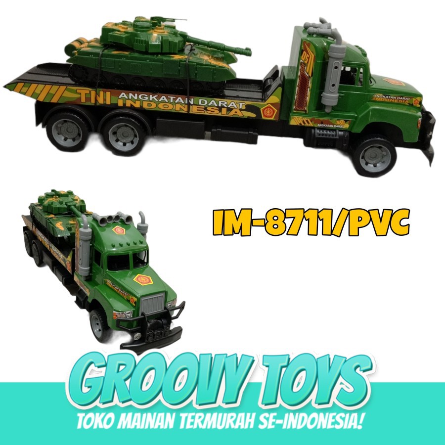 Jual Mainan Anak Mobil Tank TNI Military - Trailer Monster Army IM-8711 ...