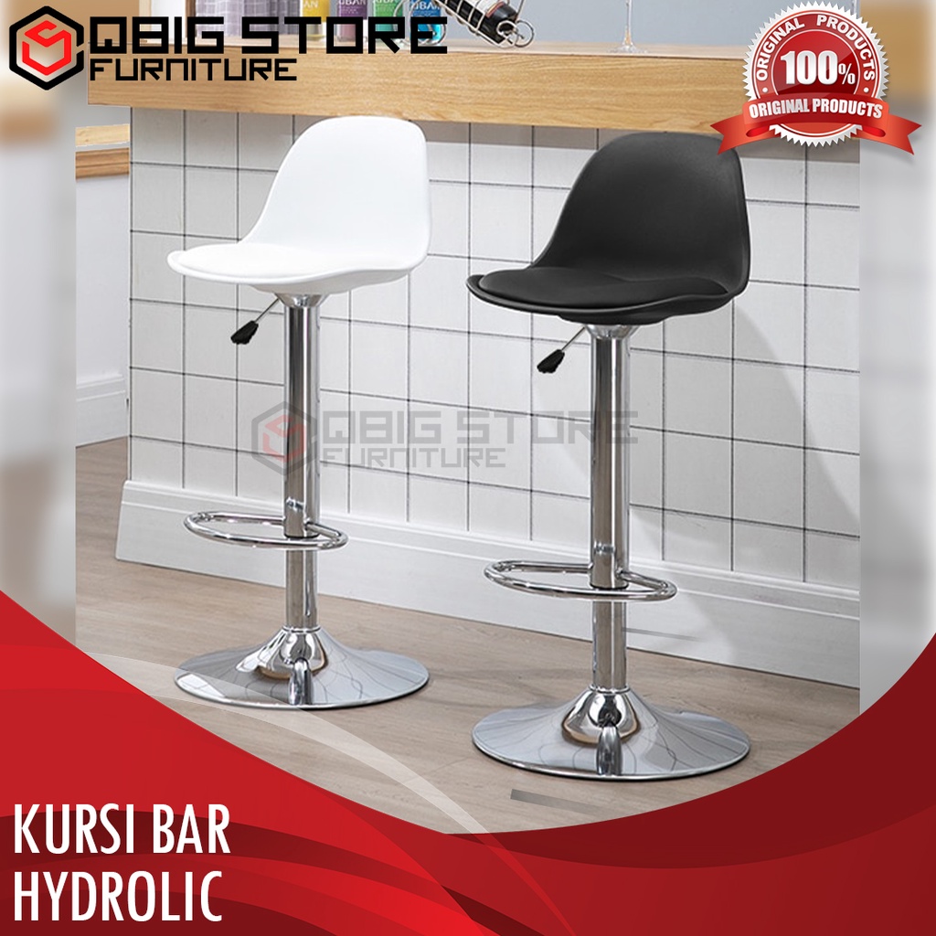 Jual Kursi Bar Hidrolik Barstool Bangku Cafe Makan minibar Minimalis ...