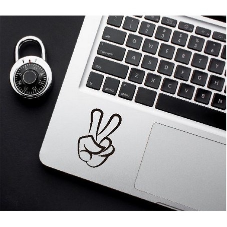 Jual Stiker Jari 2 Peace Skin Laptop Helm HP Motor Mobil Cutting ...