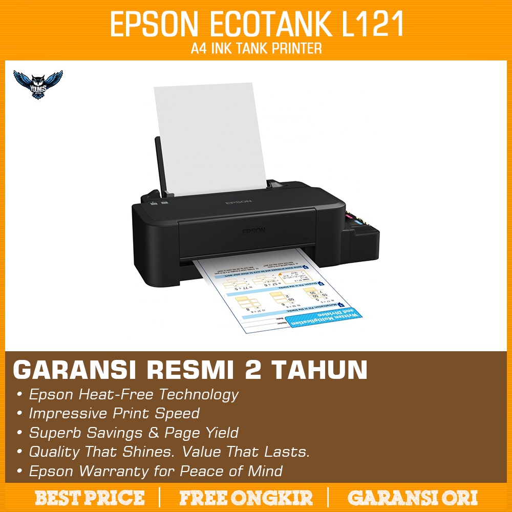 Jual PRINTER EPSON L121 (Pengganti L120) EcoTank L121 A4 Ink Tank Color | Shopee Indonesia