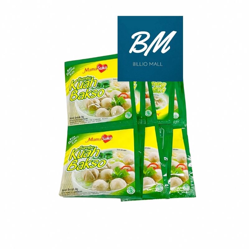 Jual MAMASUKA Kuah Bakso Sapi 8 gr 12 Pcs / Mama Suka Bumbu Kuah Bakso ...