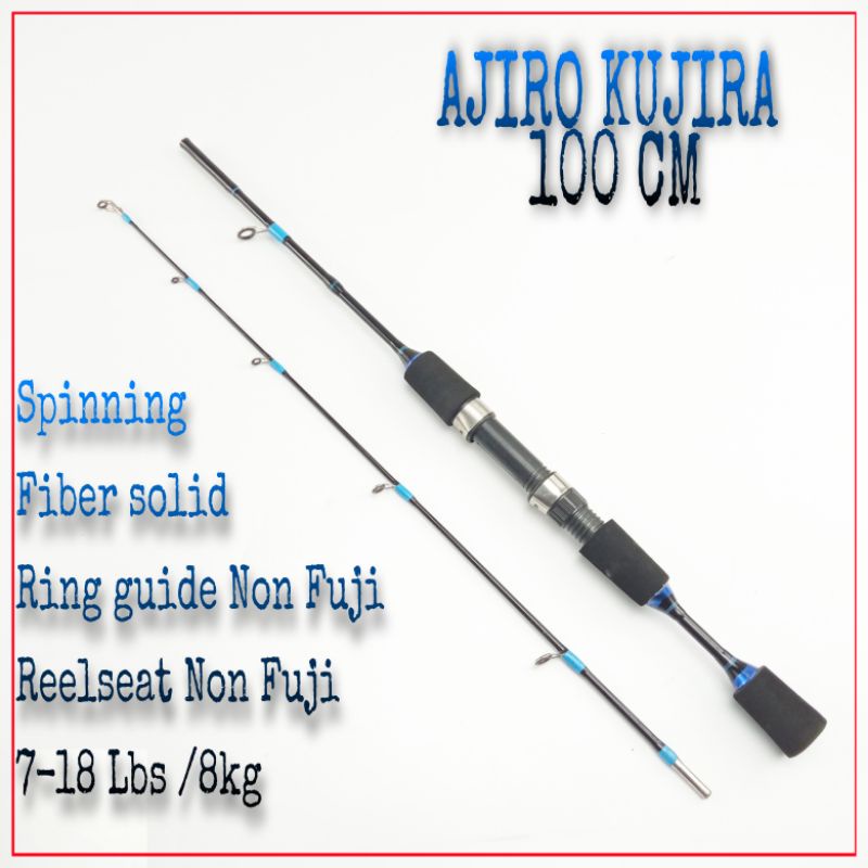 Jual Joran pang Ajiro Fiber solid Spinning 8-17 Lbs Kujira drag 10 kg 100 120 135 150 165 180 ...