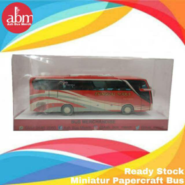 Jual Miniatur Bus / Miniatur Bis Papercraft Tunggal Dara | Shopee Indonesia