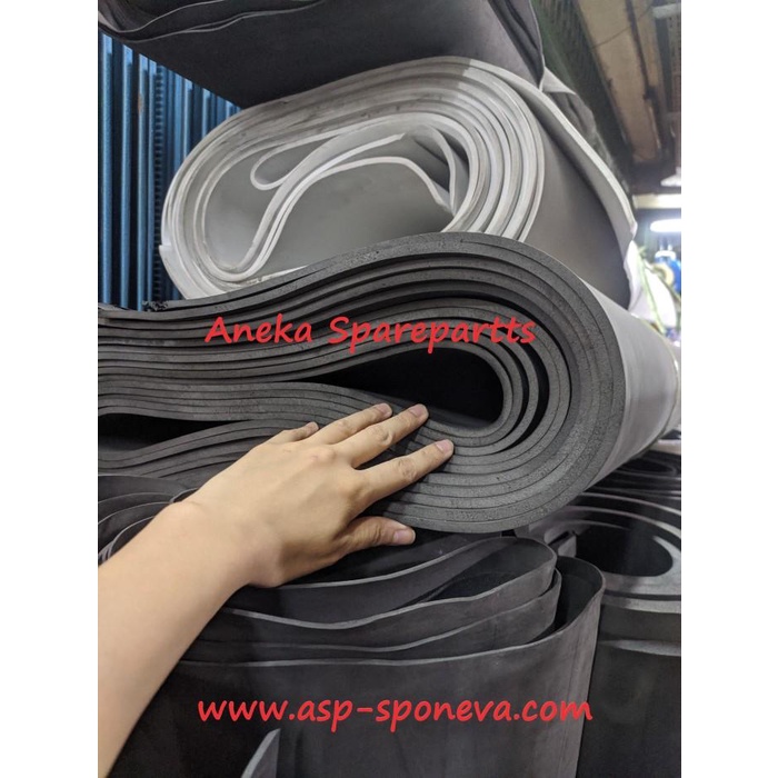 Jual spon eva ati 6mm spon eva ati meteran hitam putih spon karet 6mm ...