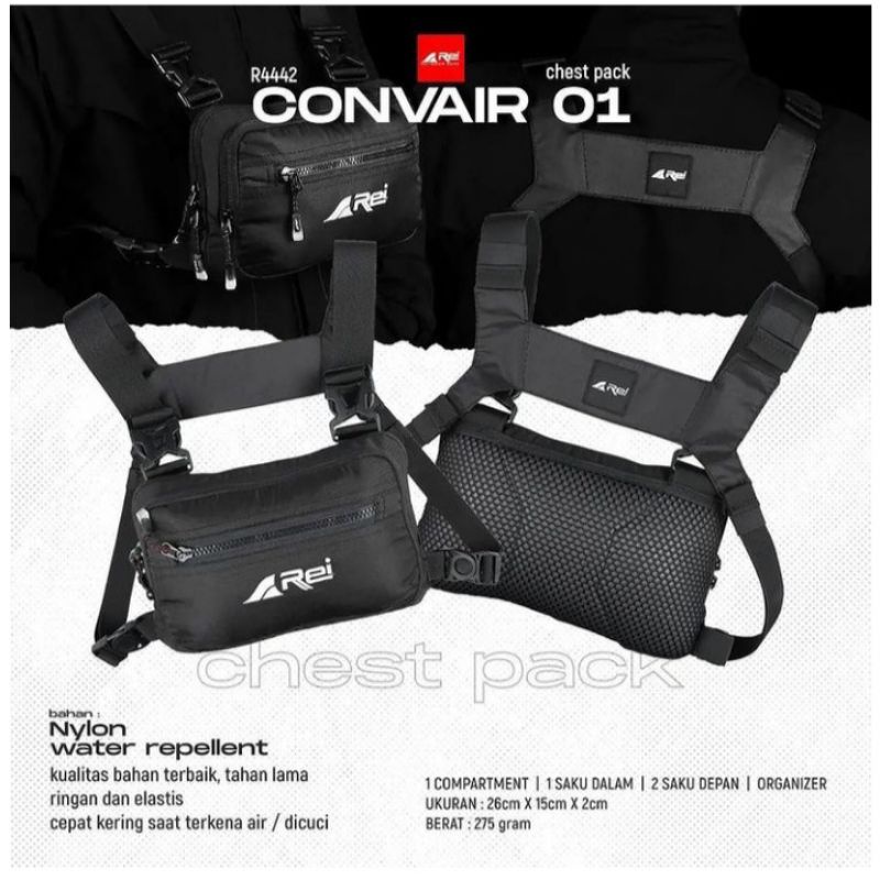 Jual Chest Pack Pria CONVAIR 01 CONVAIR 02 AREI OUTDOORGEAR - Tas Dada ...