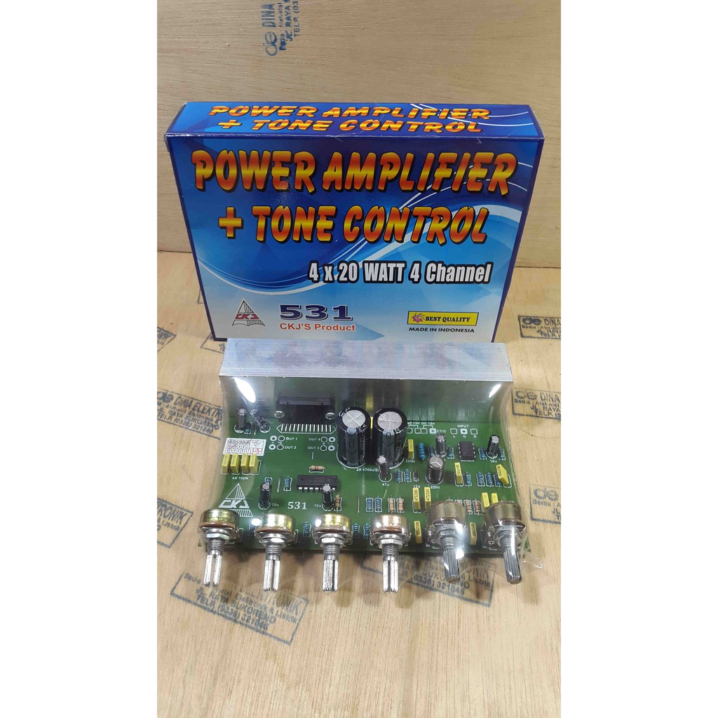 Jual KIT POWER 4 CHANNEL PLUS TONE CONTROL | Shopee Indonesia