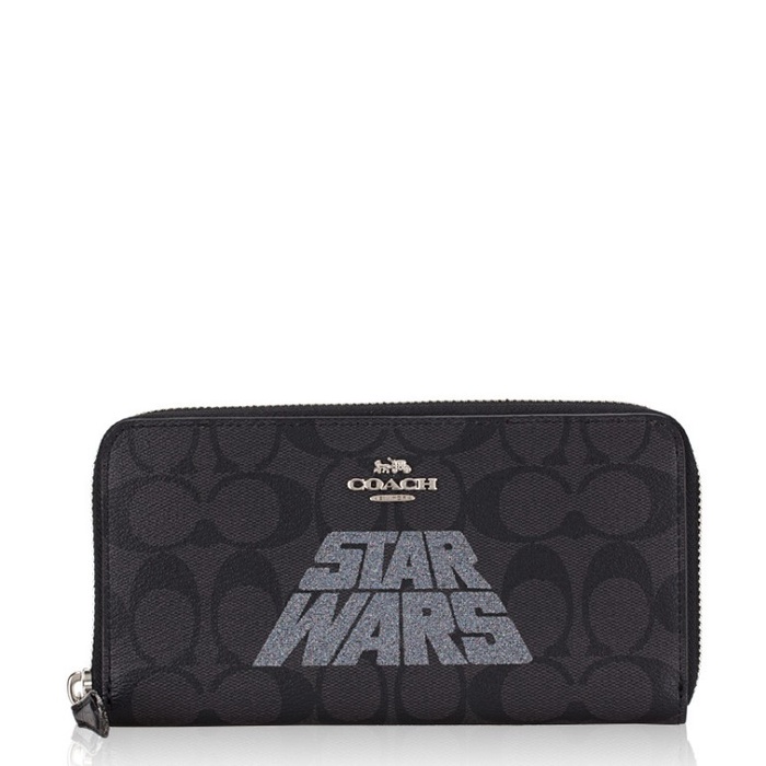 Jual Coach Star Wars X Coach Accordion Zip Wallet In Signature Canvas ...