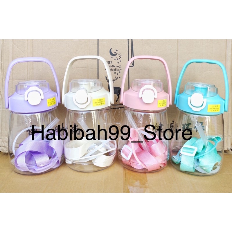 Jual Botol viral gemoy bening Sticker 1300ml | Shopee Indonesia