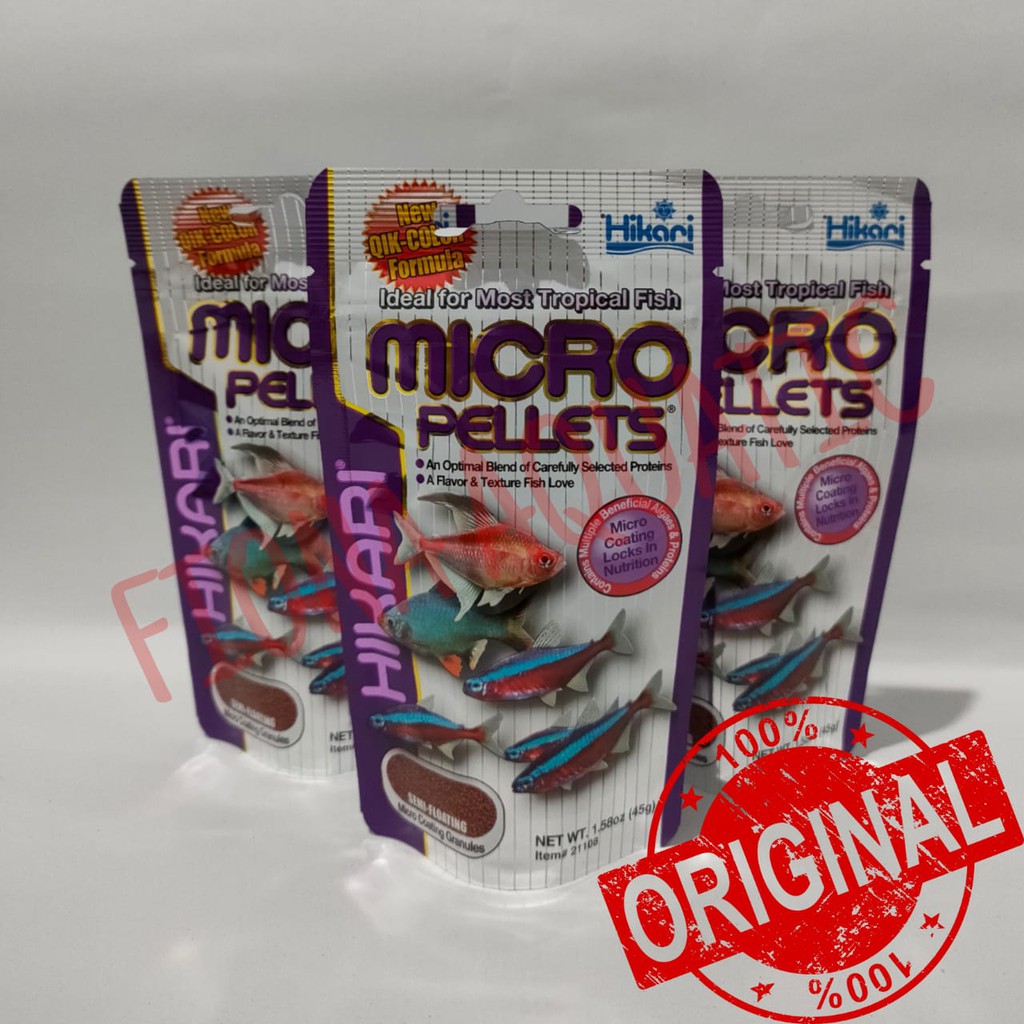 Jual HIKARI MICRO PELLETS 45 GRAM / HIKARI TROPICAL FISH MICRO PELLET ...