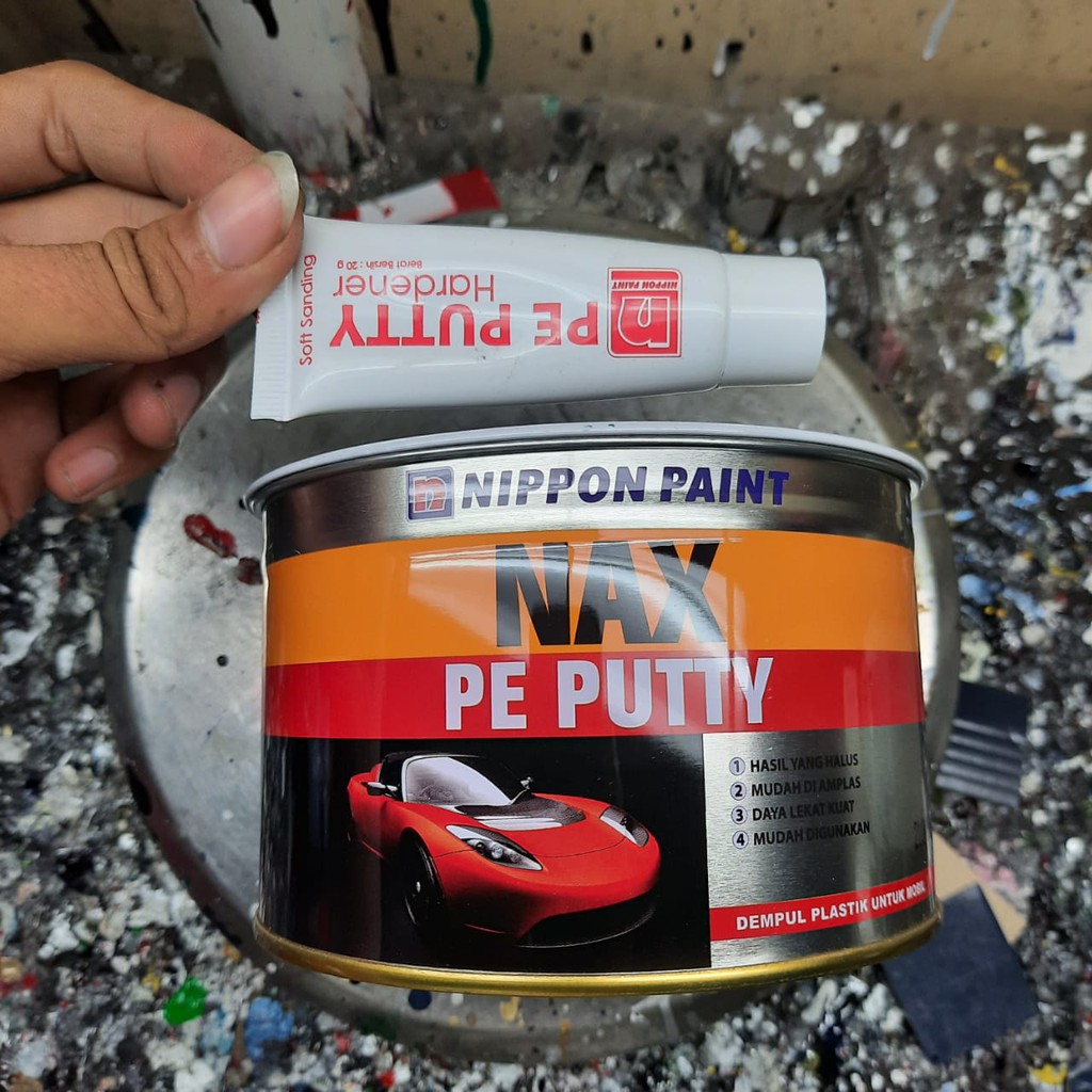 Jual DEMPUL NAX PE PUTTY 1KG + Hdr- Warna Hijau- Nippon Paint | Shopee ...