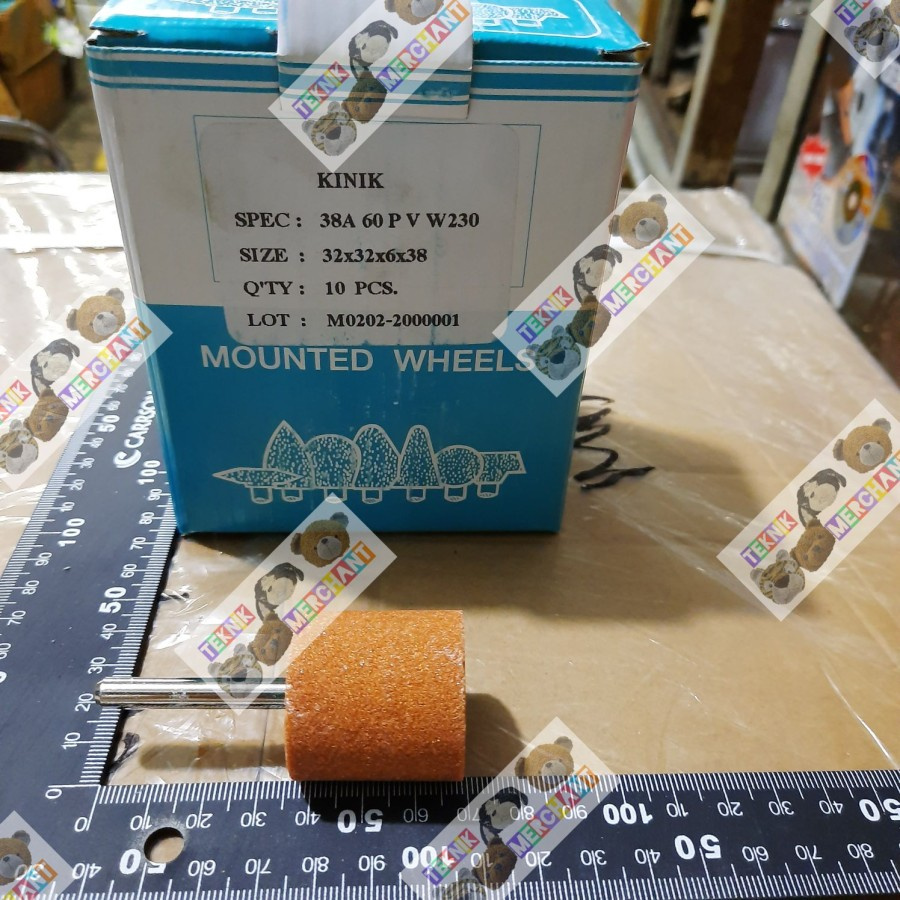 Jual Mounted Stone / Batu Gerinda Botol W230 6mm Shank Kinik 32X32X6 ...
