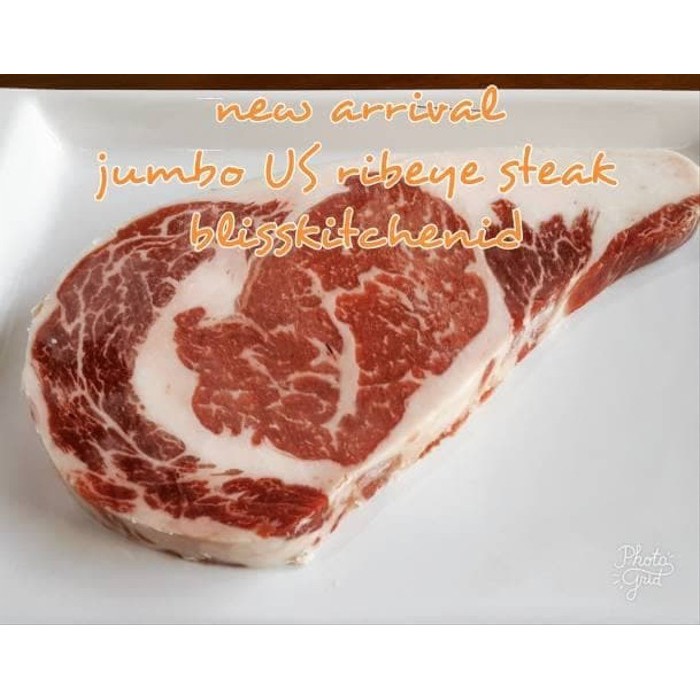 Jual Daging Sapi US Black Angus Ribeye Jumbo Beef Steak Marbling 4 ...