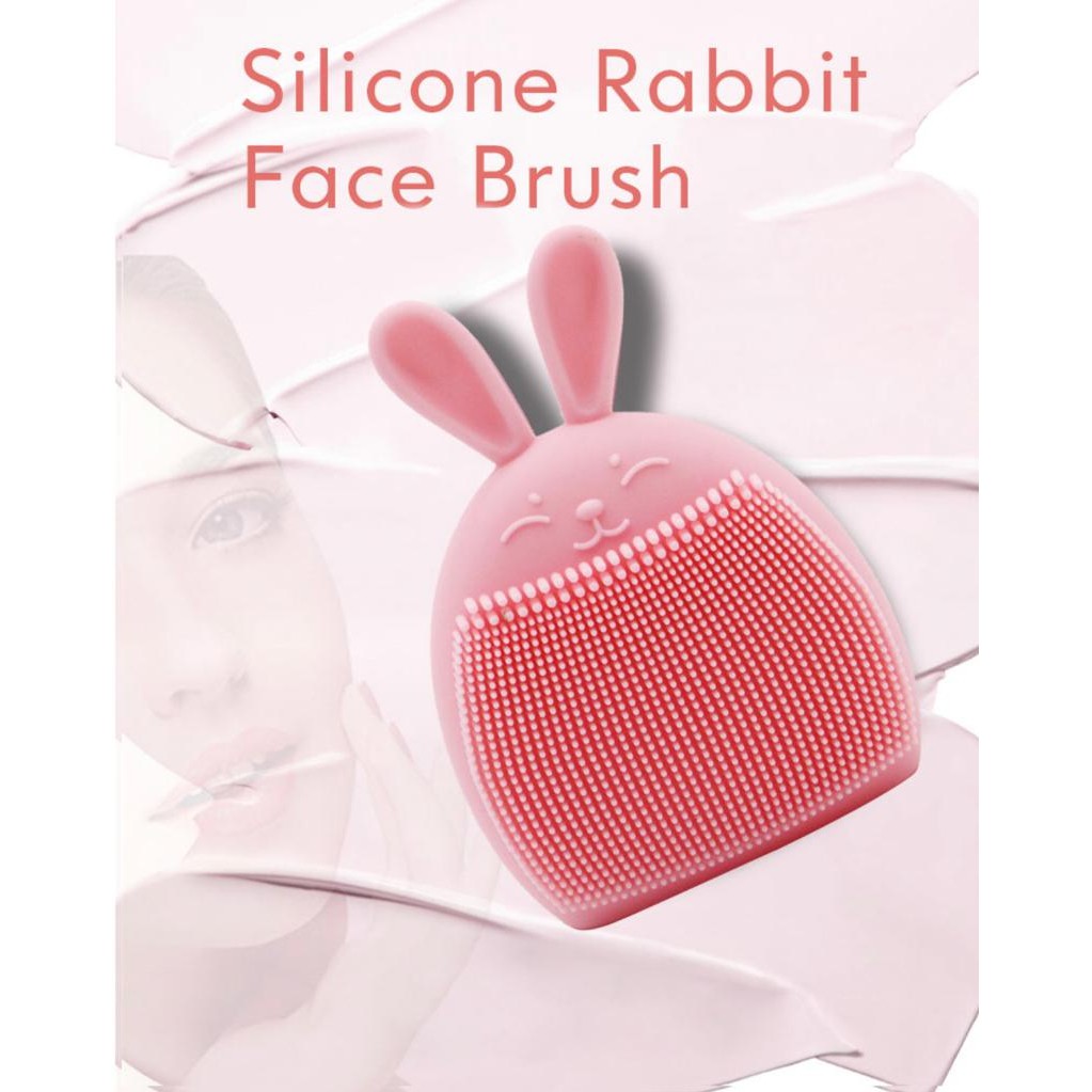 Jual Rabbit Face Brush Sikat Pembersih Cuci Muka Silikon | Shopee Indonesia
