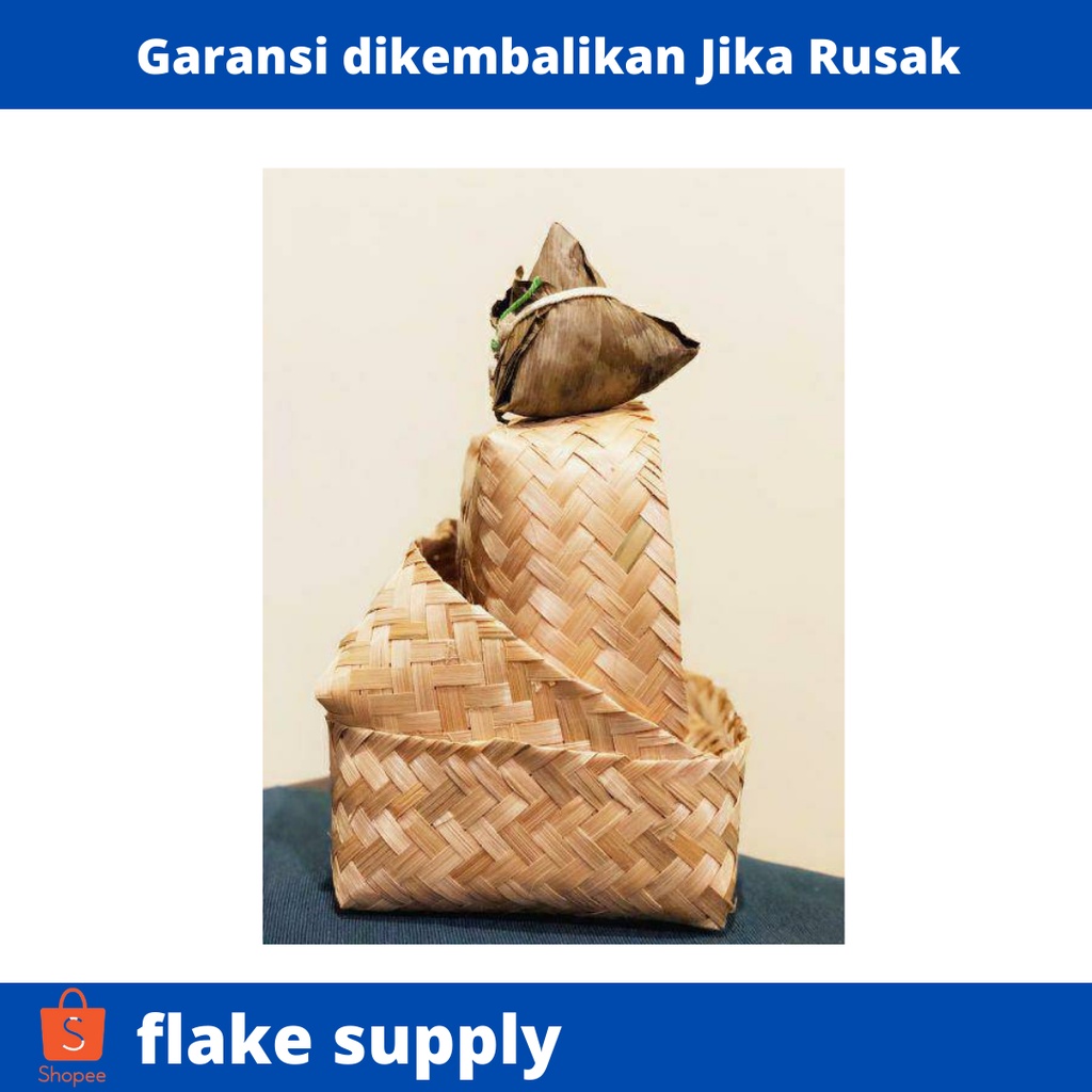 Jual Besek Bambu Tempat Makanan Chatering 20x20 | Shopee Indonesia