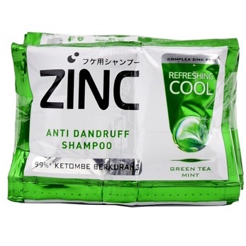 Jual ZINC SHAMPOO 1 SACHET 10 ML ISI 2 PCS ACTIVE COOL FRESH ANTI ...