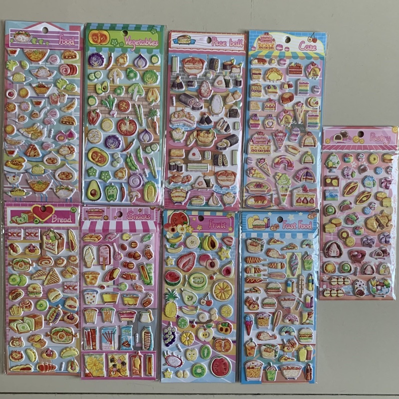 Jual Stiker Timbul Lucu Motif Food Makanan | Shopee Indonesia