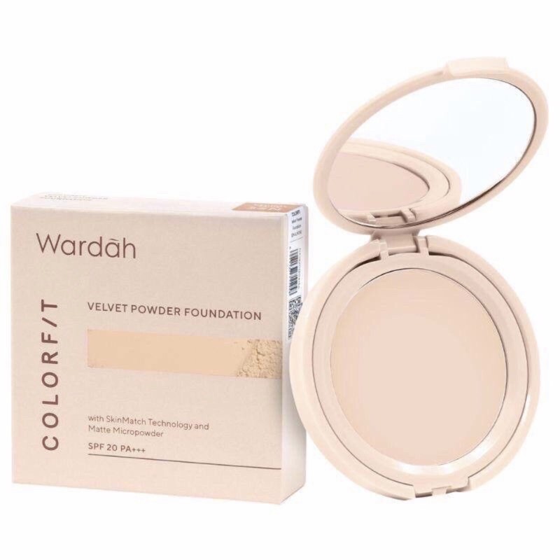 Jual Wardah Colorfit Velvet Powder Foundation | Shopee Indonesia