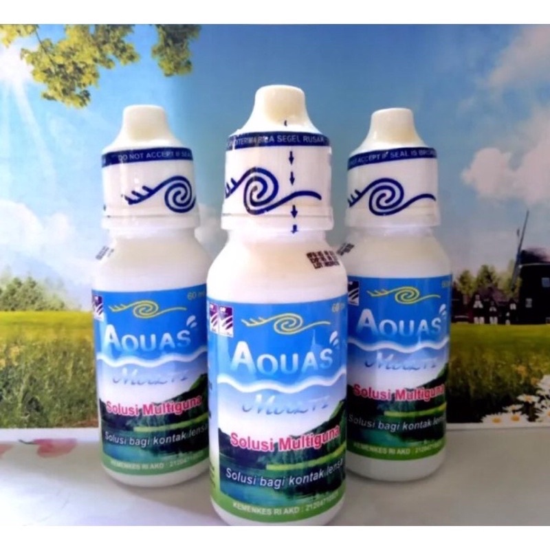 Jual Aquas Cairan Softlens 60ml & 120ml (Air Softlens Aquas) | Shopee ...