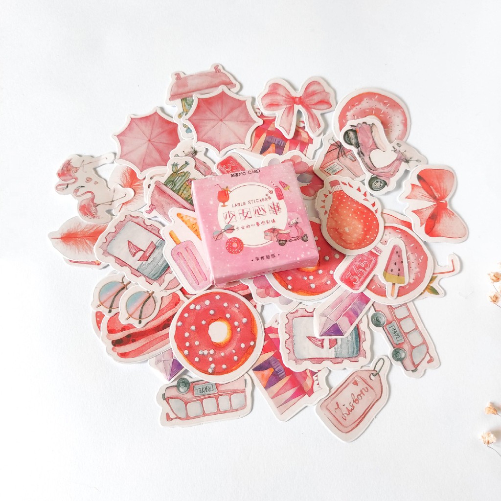 Jual Sticker Cute Pinky Girl Series | Shopee Indonesia