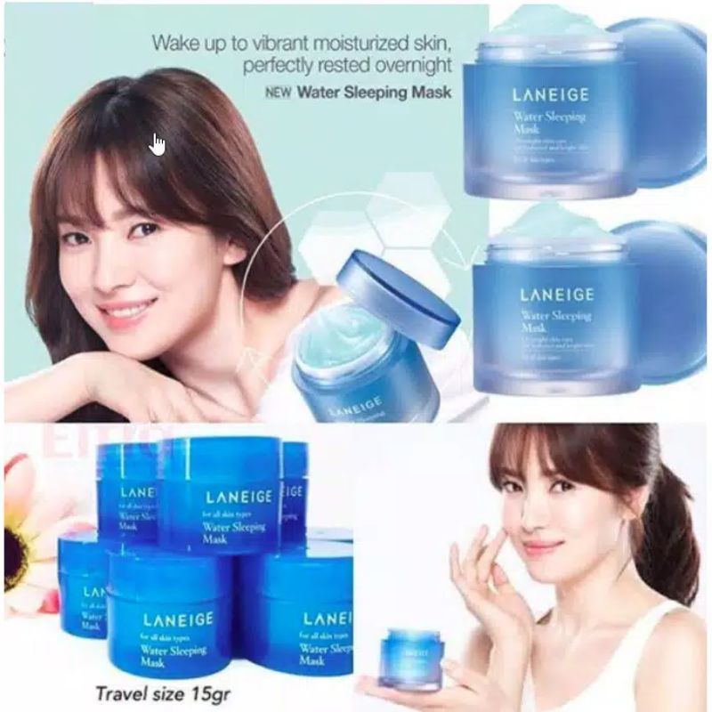 Jual LANEIGE WATER SLEEPING MASK Travel Pack Mini 15 ml | Shopee Indonesia