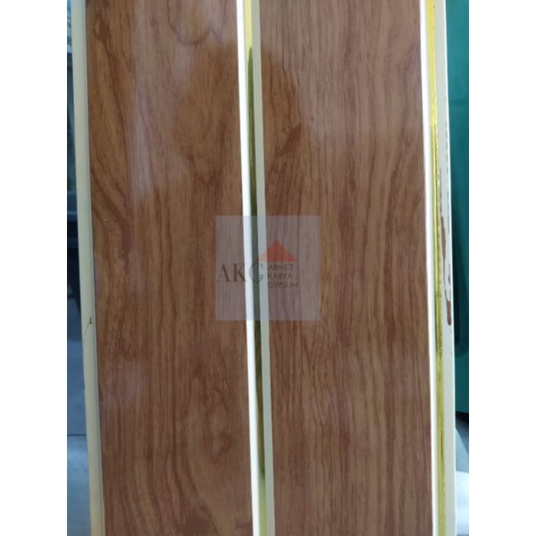 Jual Plafon pvc motif kayu / Plavon PVC genius ketebalan 8mm (2040 NG ...