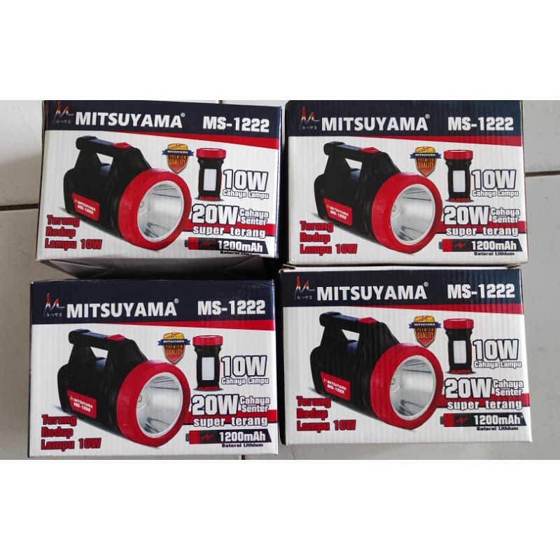 Jual Senter Tangan dan Lampu Emergency LED Cas Darurat MistuyamaMS-1222 ...