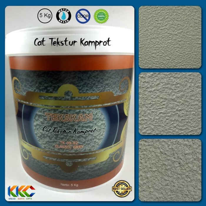 Jual Cat Tekstur Kamprot Warna Abu Classic Grey | Shopee Indonesia