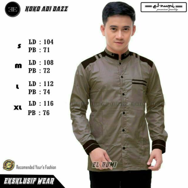 Jual KOKO AZZAHIR KOKO GUS AZMI SERAGAM HADROH BAJU KOKO LENGAN PANJANG ...