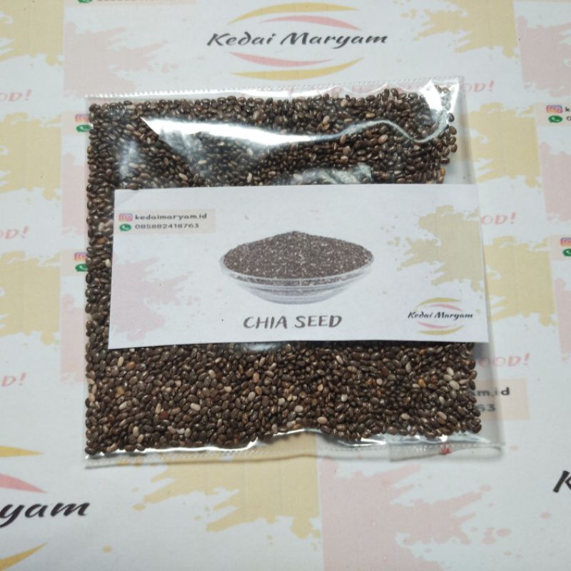 Jual Chia Seed Asli Organik Chiaseed 25 Gr 25 Gram Tulang Jantung ...
