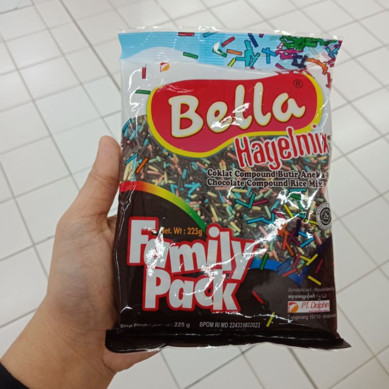 Jual Meses Bella Hagelmix Family Pack 225gr-Meises Ceres Warna Warni ...