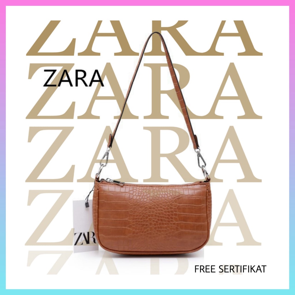 Jual TAS WANITA TOTEBAGS ZARA CROCO TAS TENTENG | Shopee Indonesia