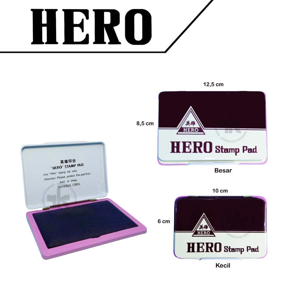 Jual Hero Stamp Pad Besar 1460 (Dengan Tinta) | Shopee Indonesia