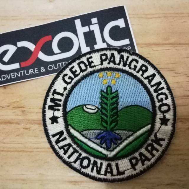 Jual Bordir logo Taman Nasional Gunung Gede Pangrango Aksesoris gunung ...