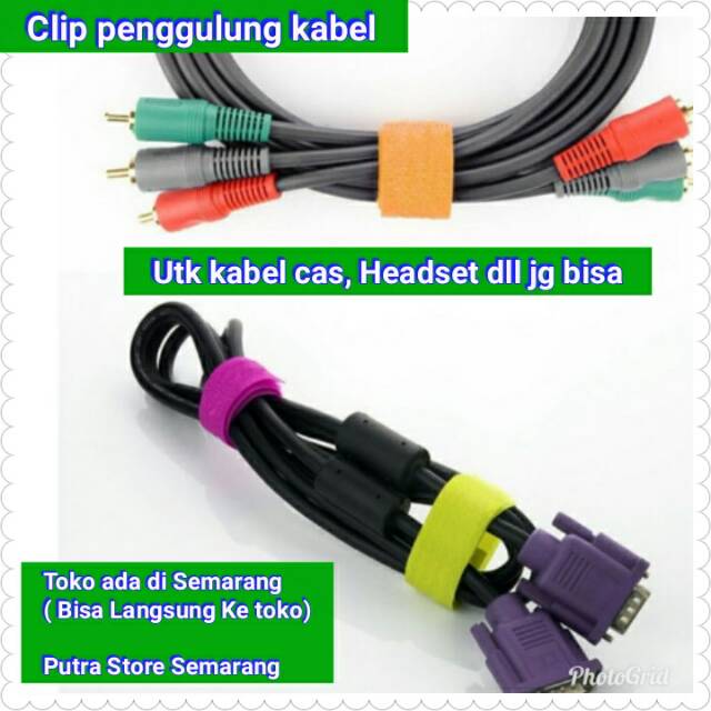 Jual Clip penggulung kabel agar rapi 1 pack isi 10 pcs | Shopee Indonesia