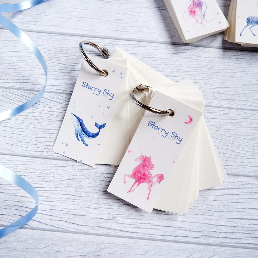 Jual Starry Sky Keychain Plain Notepad [Creativ] | Shopee Indonesia